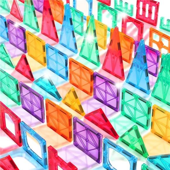 Toys | Kids Magnetic Tiles Compatible With Magnetic Building Blocks For ...